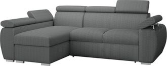 Mirjan24 Ecksofa Boston Mini Premium, Eckcouch mit Schlaffunktion und Bettkasten, Polsterecke mit Einstellbare Kopfst&uuml;tzen, L-Sofa, Couch, Wohnlandschaft, Stof