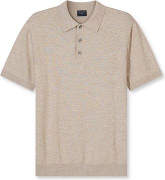Olymp Poloshirt Strick Casual mit Knopfleiste, regular fit