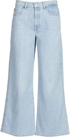 7 For All Mankind Jean large Lotta Ankle en coton m&eacute;lang&eacute;