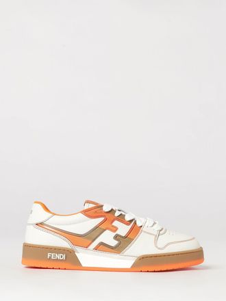 Fendi Match Low-Top-Sneaker aus glattem Kalbsleder mit FF-Monogramm