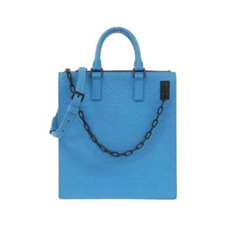 Louis Vuitton Pre-owned Sac Plat Messenger Taurillon Monogram Schultertasche - - Pre-owned - Damen - Blau - ONE SIZE