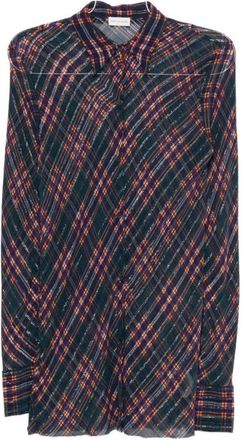 Dries Van Noten Chemise boutonn&eacute;e &agrave; carreaux - Femme - Blouses et Chemises - Multicolore - Taille: 36 FR