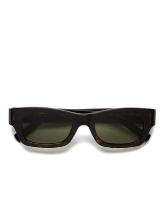 Marni Eyewear Sonnenbrille mit eckigem Gestell - Braun