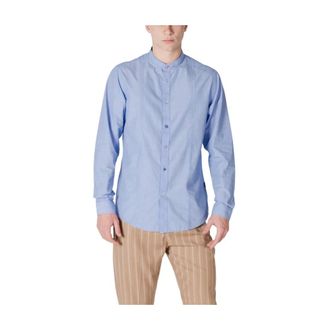 Gianni Lupo Homme, Chemises, Bleu, Taille: 4XL Gl201Wl Long-sleeve Shirt