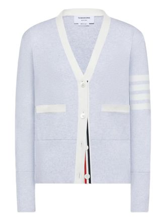 Thom Browne Milano Stitch Cardigan mit 4-Streifen-Logo - Grau