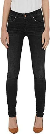 Vero Moda Jean Slim VMLUX Taille Moyenne Slim Fit Jeans Black M 30 Black M / L30