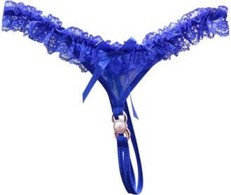 Generic Culotte Chic Femme, String Ouvert sexys avec Taille Basse, Pas Besoin denlever la Dentelle, Maille Transparente en Forme de T, sous-vêtements Amusants