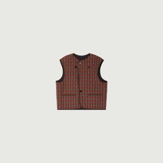 SOEUR BLOUSON ANEMONE MARRON/NOIR