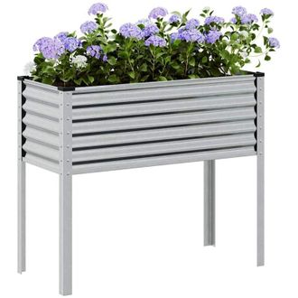 vidaXL Jardini&egrave;re 100x41x90 cm acier inoxydable - Vidaxl
