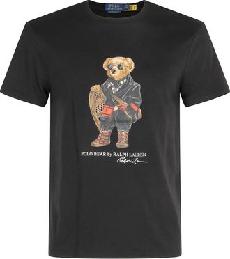 Polo Ralph Lauren Homme, Tops, Noir, Taille: S Holiday Bear T-Shirt