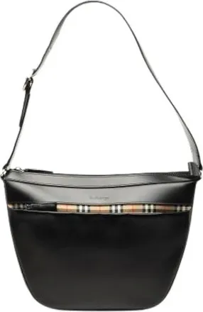Burberry Sac bandouli&egrave;re en toile Pre-owned - Femme - Pre-owned - Noir - Taille: ONE Size