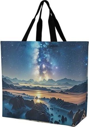 Generic Galaxie De La Nuit &Eacute;toil&eacute;e Sac A Main Femmes L&eacute;ger Sacs De Courses Imperm&eacute;able Sac Fourre Tout Pour Plage Voyage Travail