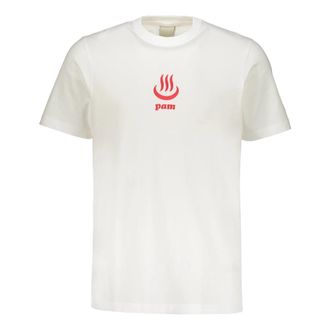 P.A.M. Organisches Baumwoll-T-Shirt mit R&uuml;ckendruck - - Tops - Herren - Wei&szlig; - L