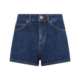 Roberto Cavalli Jeans Shorts Mit Kristall Monogramm RC - - Shorts - Damen - Blau - M
