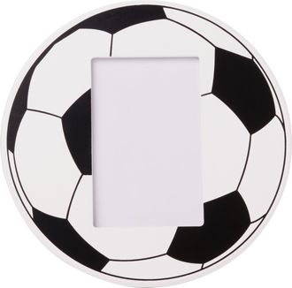 ZEP Fußball Vertikal, Holz, schwarz/weiß, 24,5 x 24,5 x 2 cm