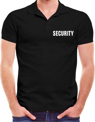 Spass Kostet Herren Poloshirt Polohemd Security schwarz Black Gr&ouml;&szlig;e S bis 5XL