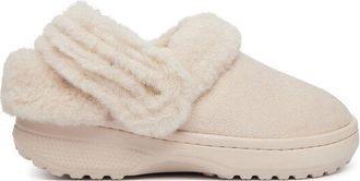 Crocs Pantoletten Classic Unfurgettable Suede Clog 212106 Creme