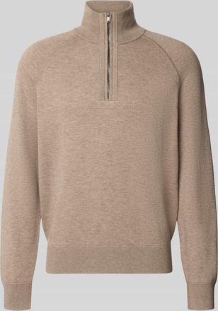 HUGO BOSS Pullover mit Troyerkragen Modell H-Fabio