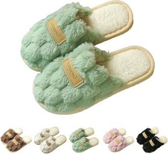 Generic Pantoufles dhiver pour femme - En peluche - En mousse &agrave; m&eacute;moire de forme - L&eacute;g&egrave;res - Chaudes et confortables - Chaussons moelleux - Pantoufles doubl&eacute;e