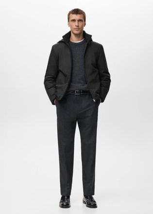 Mango Veste matelass&eacute;e hydrofuge noir - Homme - XXL - MANGO MAN
