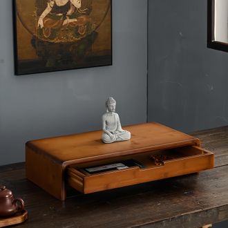 Generic Meditationsaltartisch Mit Ausziehbarer Schublade, Pers&ouml;nlicher Schreinst&auml;nder, Gebetstisch for Wohnzimmer, Schlafzimmer, B&uuml;ro(15.7x10.2x4.7/40x26x12cm