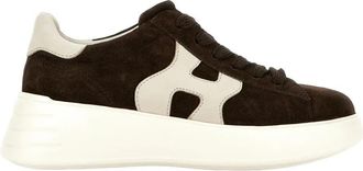 Hogan Low-Top Sneaker - Rebel H562 H Lace-Up Shoes - Gr. 35,5 (EU) - in Beige - f&uuml;r Damen