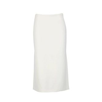 Sportmax Asymmetrischer Midi-Rock mit Rei&szlig;verschluss - - Skirts - Damen - Wei&szlig; - S