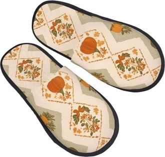 Generic Pantoufles dautomne en forme de citrouille avec noeud pour homme et femme - Antid&eacute;rapantes - En mousse &agrave; m&eacute;moire de forme - Pour chambre &agrave; coucher, vo