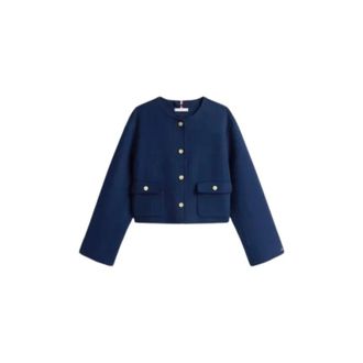 Tommy Hilfiger Leichte Jacke - - Jackets - Damen - Blau - 3XS