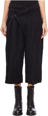 Marc Le Bihan Femme, Pantalons, Noir, Taille: 34 FR Wrap Front Cropped Pants