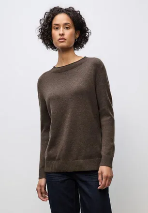 Street One Strickpullover mit feiner Rollkante