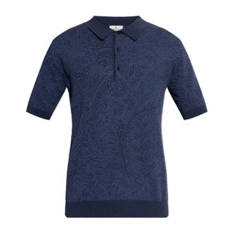 Etro Baumwoll-Polohemd - - Tops - Herren - Blau - 2XL