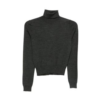 Goes Botanical Anthrazitgrauer Rollkragenpullover - - Knitwear - Damen - Grau - XL