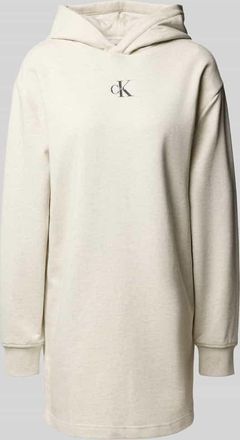 Calvin Klein Jeans Relaxed Fit Hoodie-Kleid mit Logo-Stitching Modell Terry