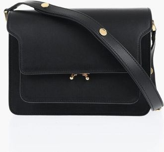 Marni Leather Shoulder Bag with Golden Effect Studs Gr&ouml;&szlig;e Unica