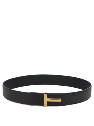 Tom Ford G&uuml;rtel - T Icon Reversible Belt - Gr. 105 - in Schwarz - f&uuml;r Damen
