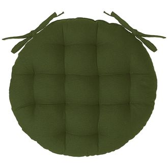 Atmosphera Atmosphera - Sitzauflage aus Baumwolle - khakigr&uuml;n - D38 cm - Khaki
