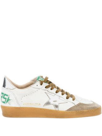 Golden Goose star-applique leather sneakers - Blanc
