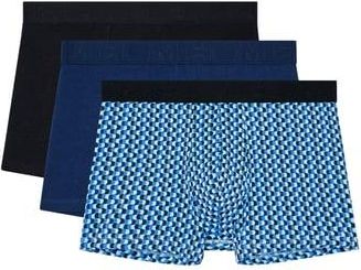 HOM Lot de 3 boxers en coton m&eacute;lang&eacute;