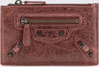 Balenciaga Porte-cartes Le City en cuir dagneau Arena clout&eacute;