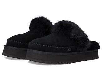 UGG Pantoufles Disquette Chalet Femme, noir, 38 EU