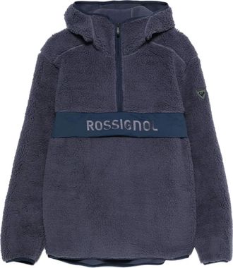 Rossignol Fleece-Windbreaker mit kurzem Reißverschluss - Blau