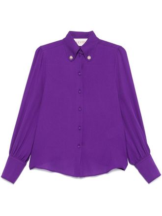 Valentino Garavani chemise en georgette - Violet