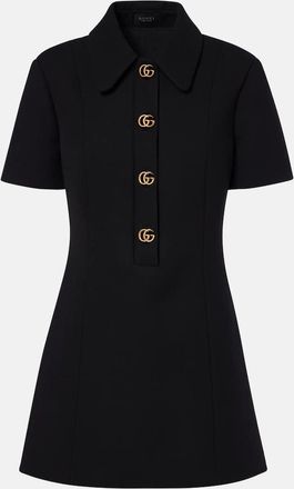 Gucci Robe Double G en cr&ecirc;pe de laine