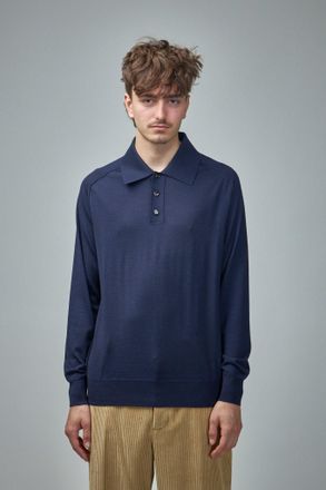 Bottega Veneta Polo Wool Jersey Knit