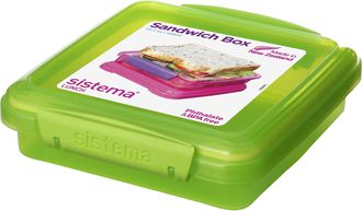 Sistema Sandwichbox 450ml. In der Farbe :pink, gr&uuml;n, blau Lunch