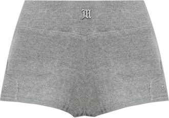 Misbhv Misbhv, Femme, Shorts, Gris, Taille: 40 FR Studded Shorts