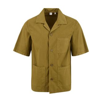 Aspesi Kurzarm-Popeline-Hemd - - Shirts - Herren - Braun - XL