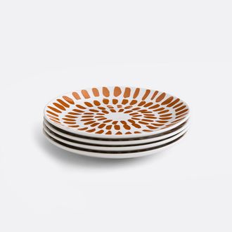 La Redoute Interieurs Lot De 4 Assiettes &Agrave; Dessert En Gr&egrave;s Riveri