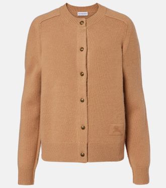 Burberry Cardigan EKD en cachemire m&eacute;lang&eacute;